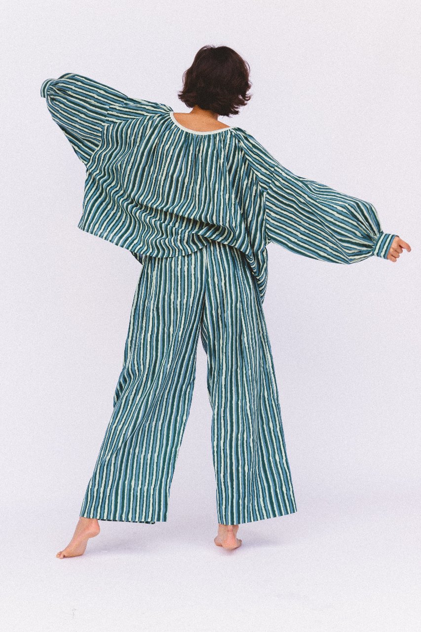 Ria Pants ~ Cyan Candy – Daughters of India