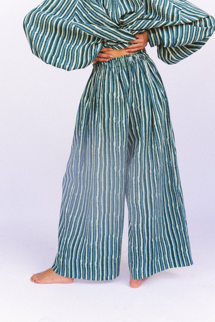 Ria Pants ~ Cyan Candy – Daughters of India